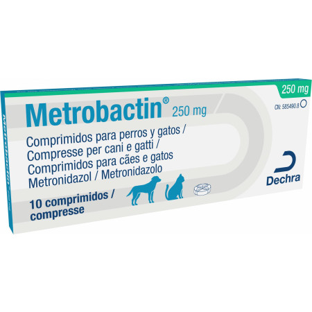 Metrobactin Comp 250 Mg X10 - FarmaHome - Medicamentos de Uso Veterinário