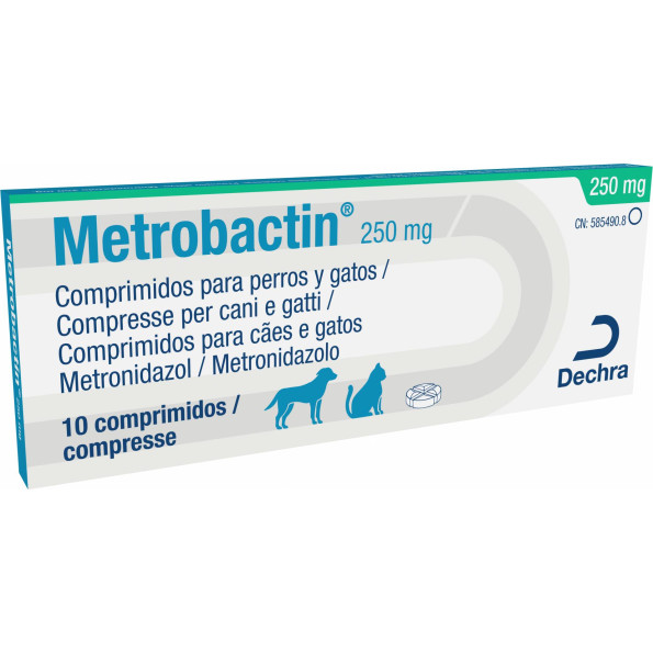 Metrobactin Comp 250 Mg X10 - FarmaHome - Medicamentos de Uso Veterinário