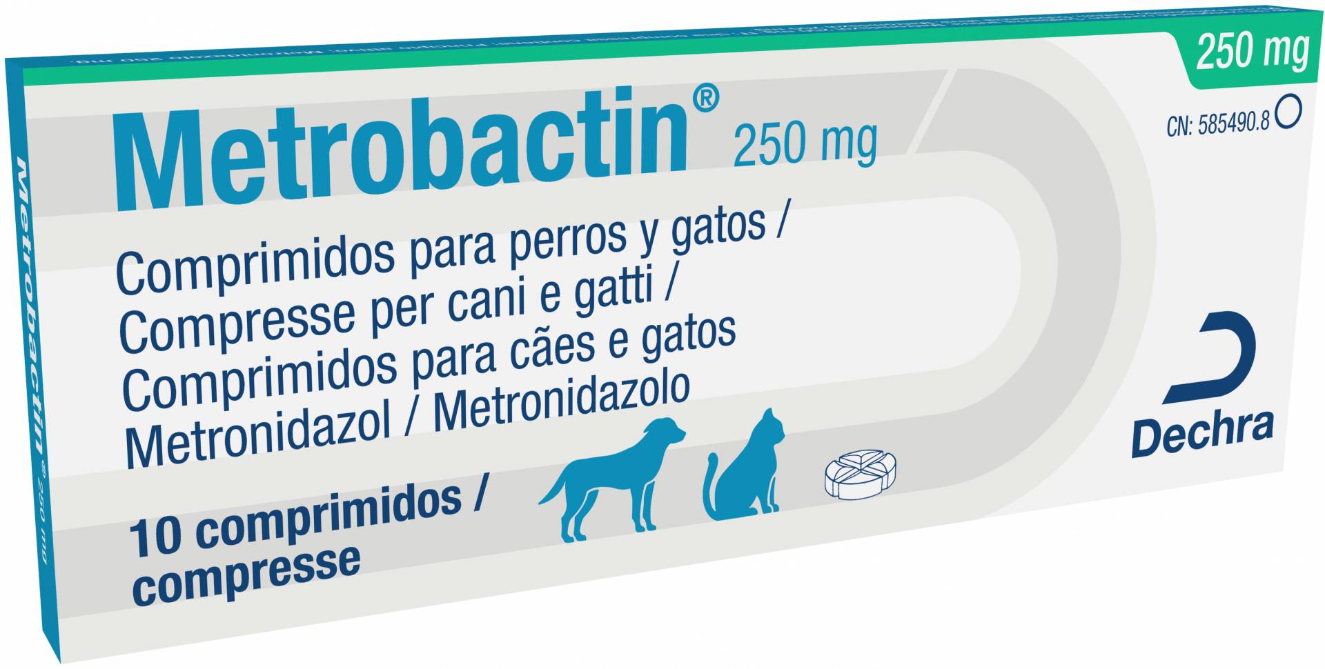 Metrobactin Comp 250 Mg X10 - FarmaHome - Medicamentos de Uso Veterinário